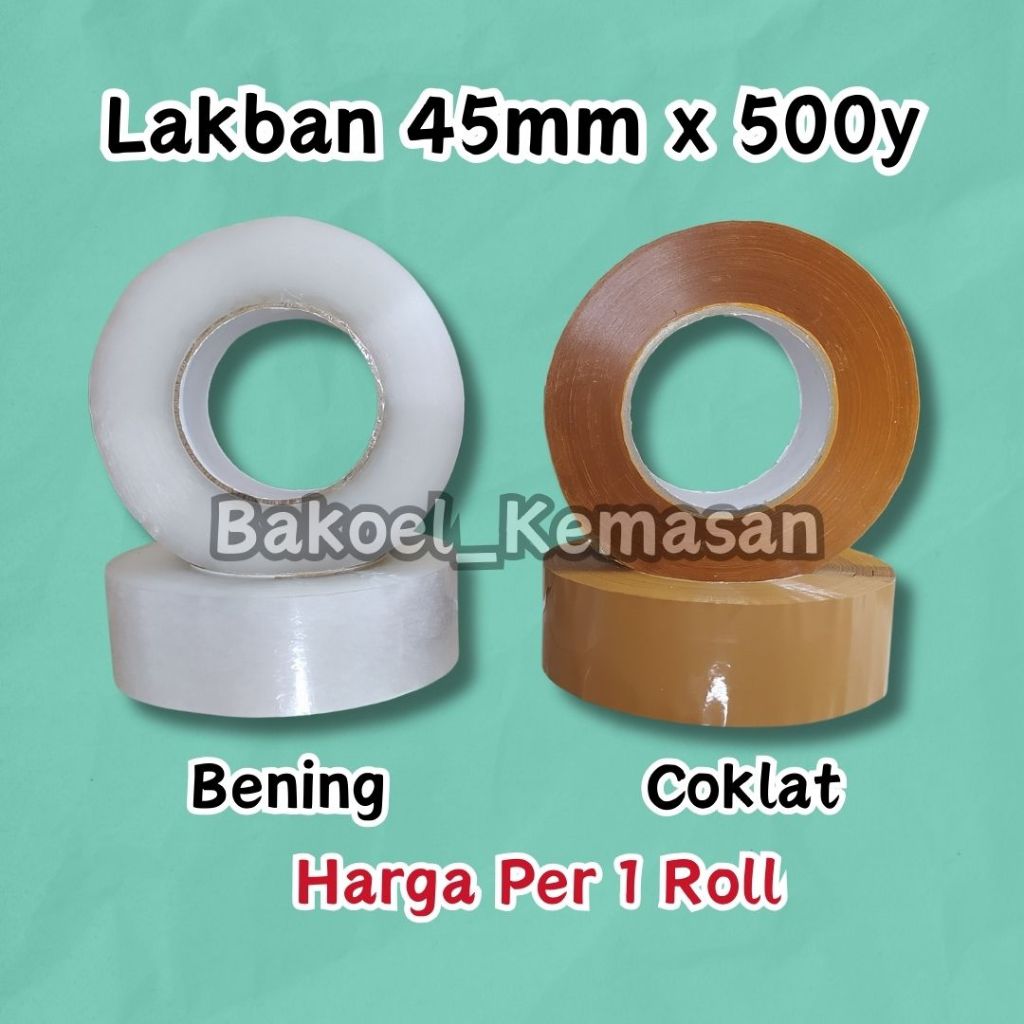 Jual Lakban Bening / Lakban Coklat / Solasi Bening / Solasi Coklat / Isolasi OPP Bening Coklat ...