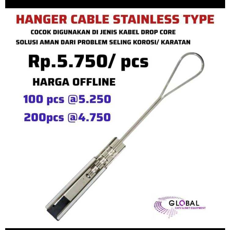 Jual HANGER KABEL DROPECORE STAINLESS | Shopee Indonesia