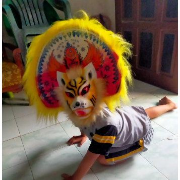 Jual Topeng Reog Anak / Topeng Barongsai Anak / Topeng Adat Kesenian ...