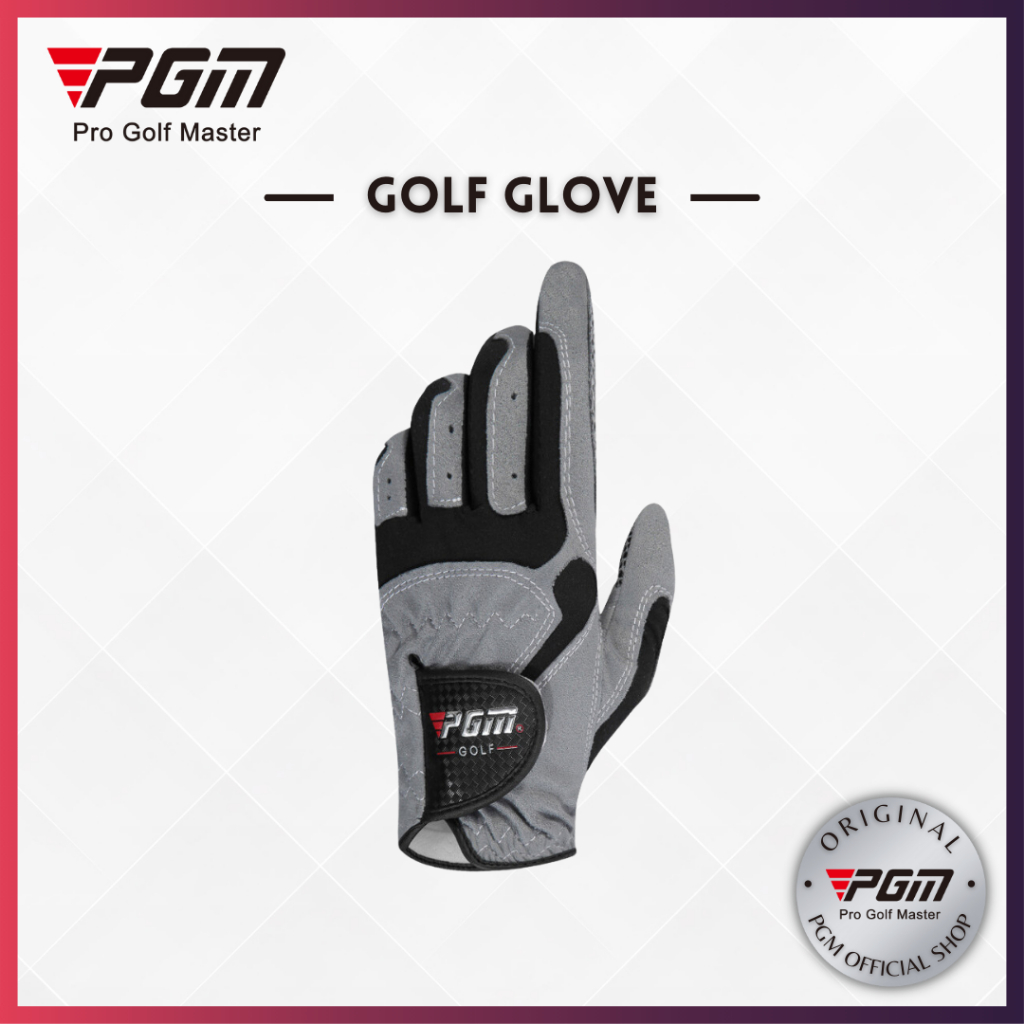 Jual PGM Sarung Tangan Golf Pria Grey Colour | Golf Glove Anti Slip Synthetic Leather | Shopee ...