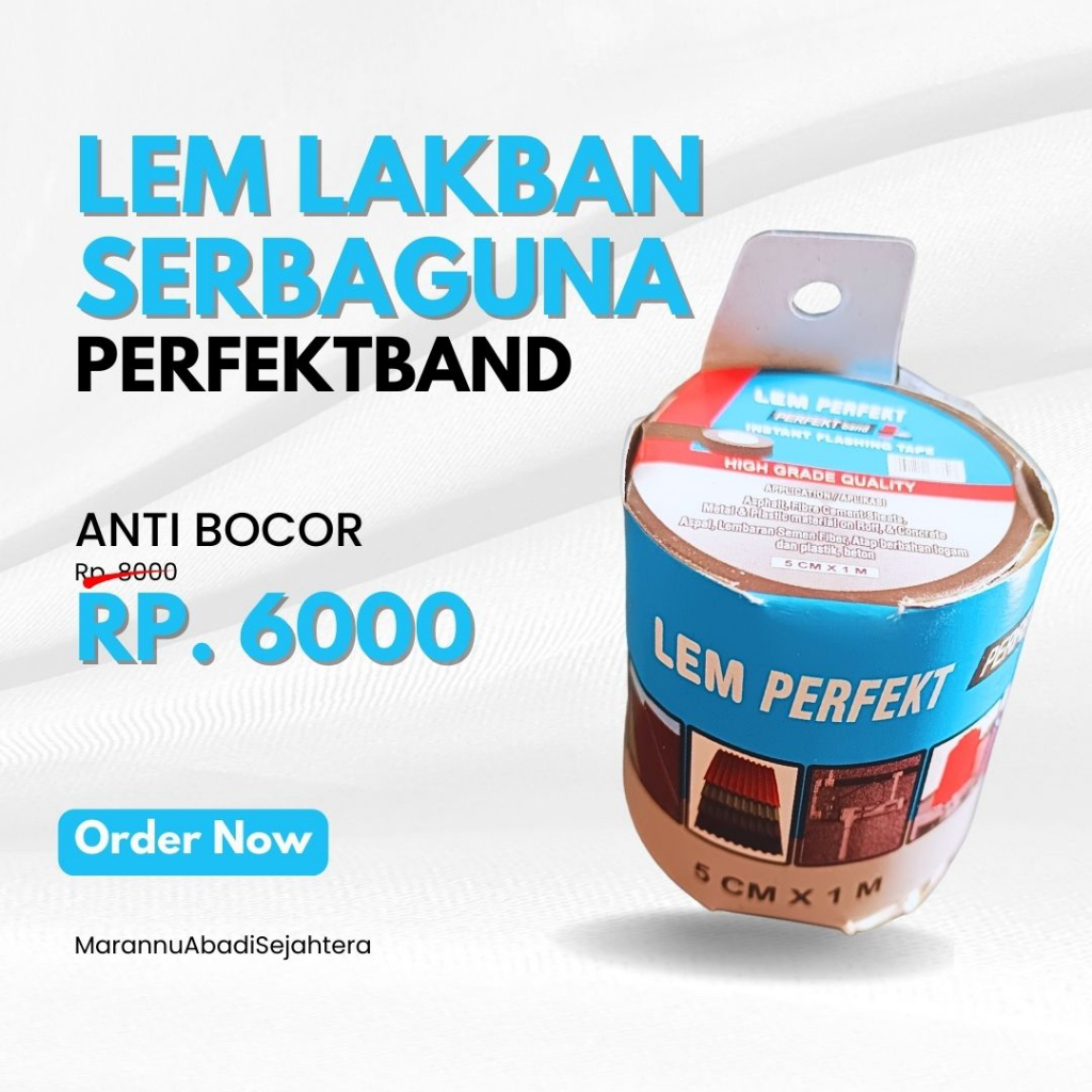 Jual Lem Perfekt Band Lakban Lem Serba Guna Penambal Anti Bocor Perekat ...