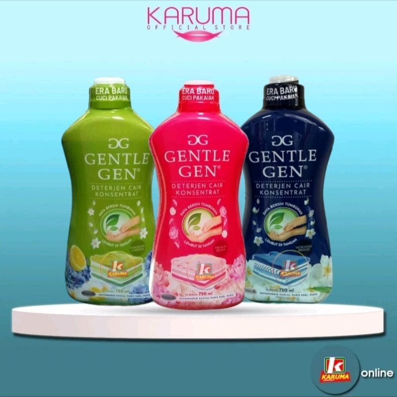 Jual Gentle Gen Deterjen Cair 700 ml ( varian merah biru hijau dan ...