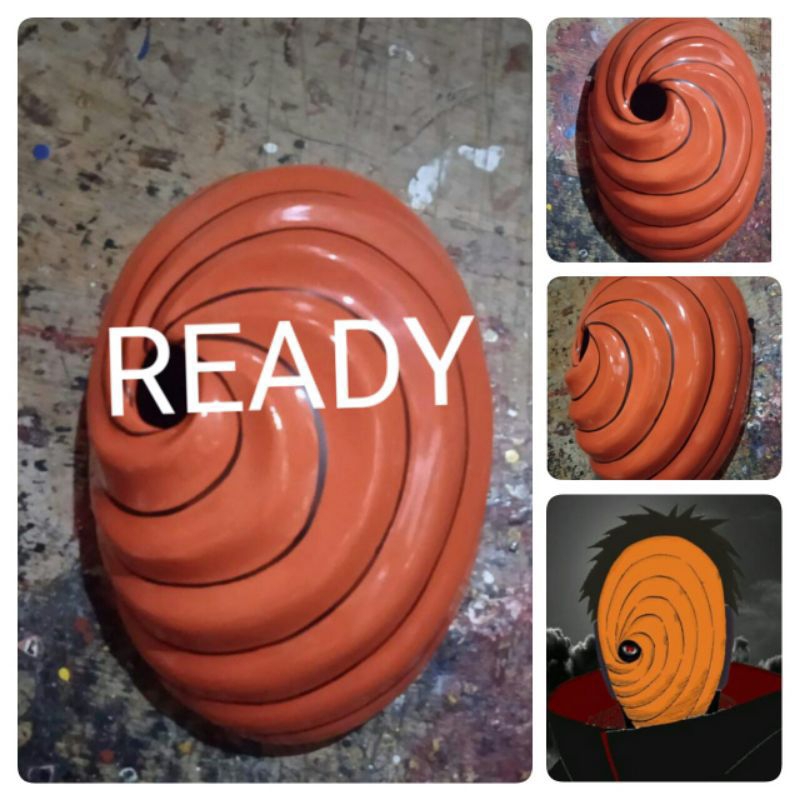 Jual READY Mask Topeng Tobi Akatsuki Obito Uchiha Anime Naruto Cosplay ...