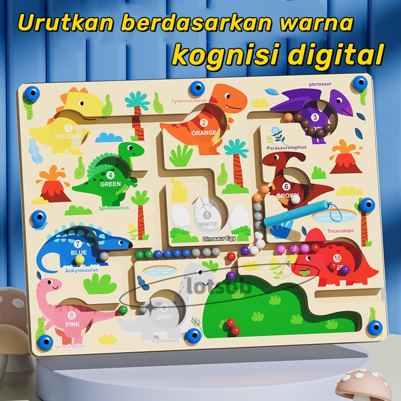 Jual Mainan Edukasi Papan Magnetik Berhitung Magnetic mazes game Mainan ...