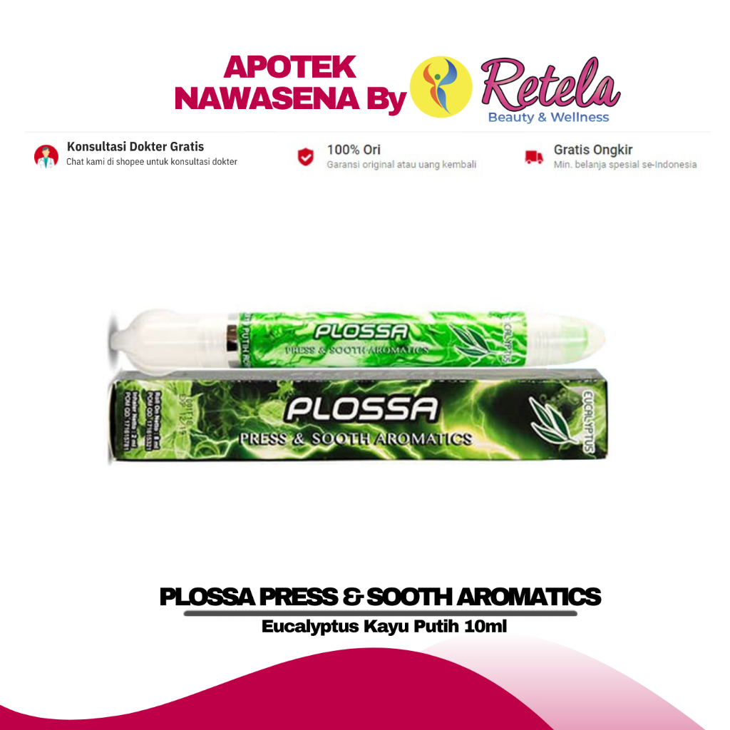 Jual PLOSSA PRESS & SOOTH AROMATICS EUCALYPTUS KAYU PUTIH 10ML | Shopee ...
