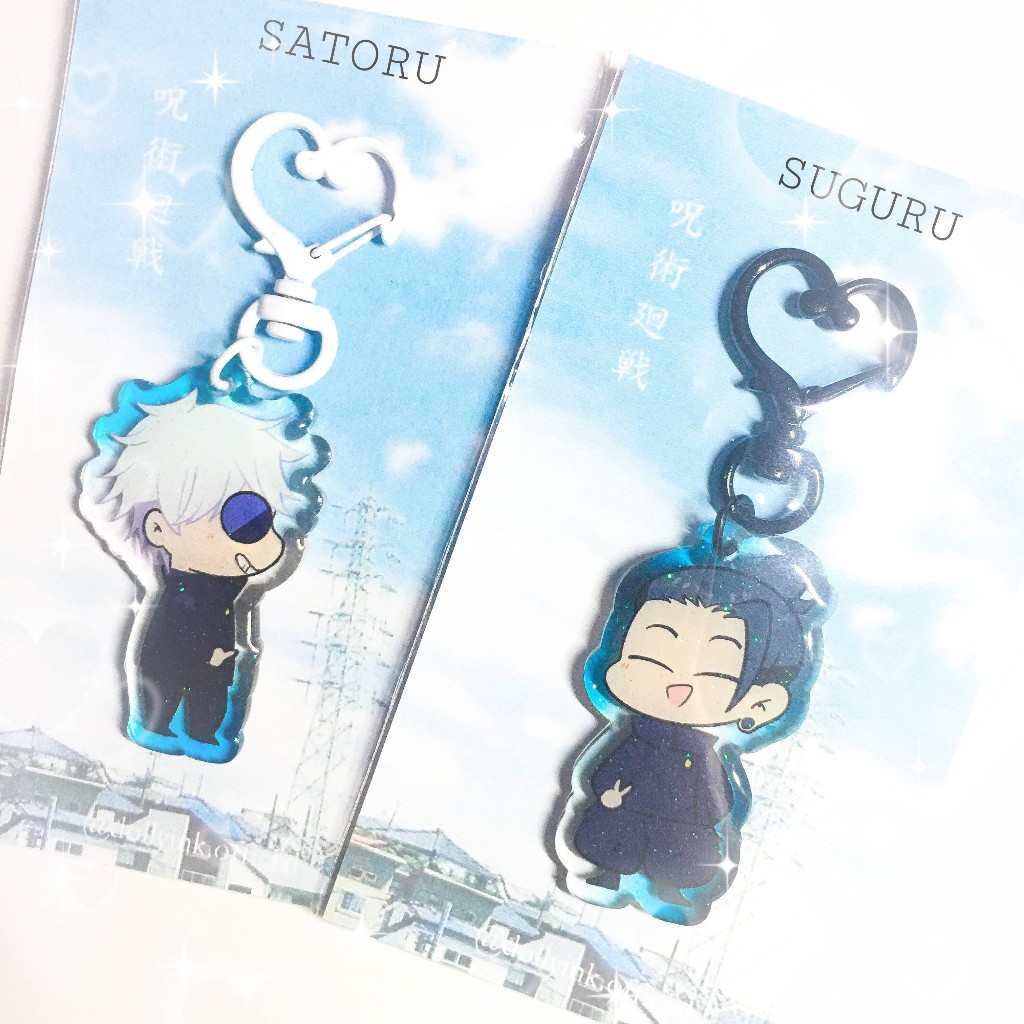 Jual [READY STOCK]Keychain Gojo Satoru & Suguru Geto by dollyink ...