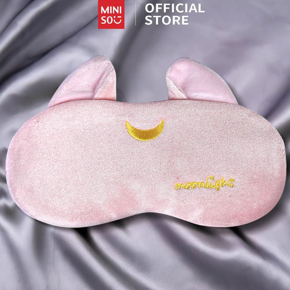 Jual BigSale Miniso Official Masker Mata Telinga Kucing Lucu Penutup ...