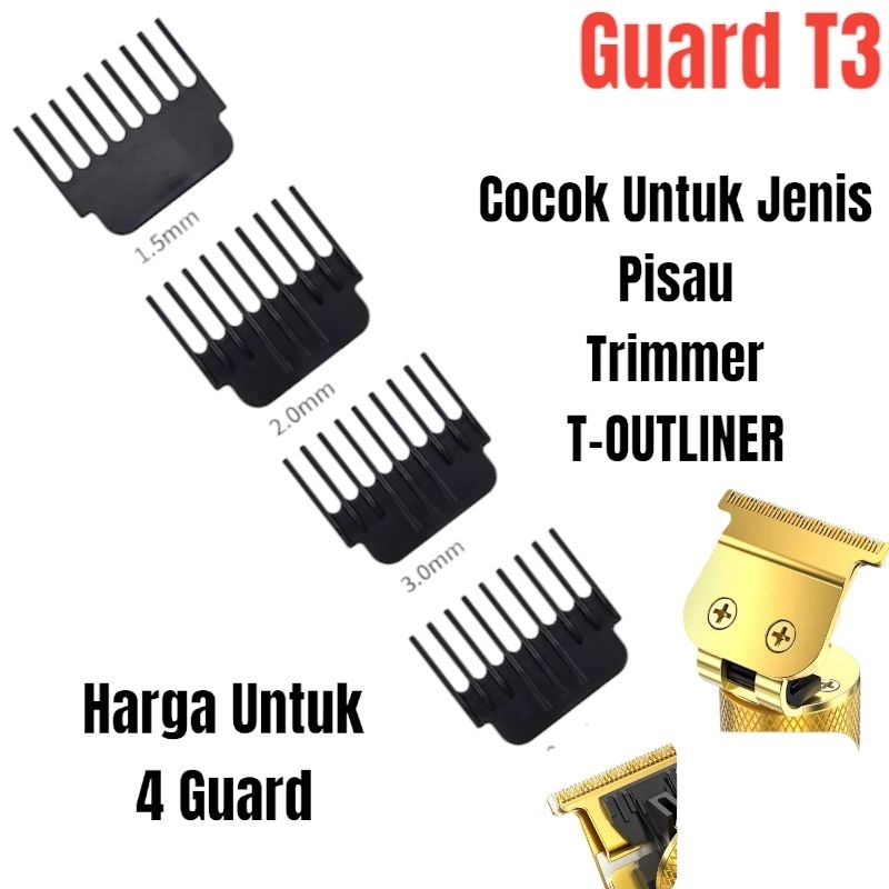 Jual Guard T3 / Sepatu Ukuran Trimmer T-Ouliner Attachment | Shopee ...