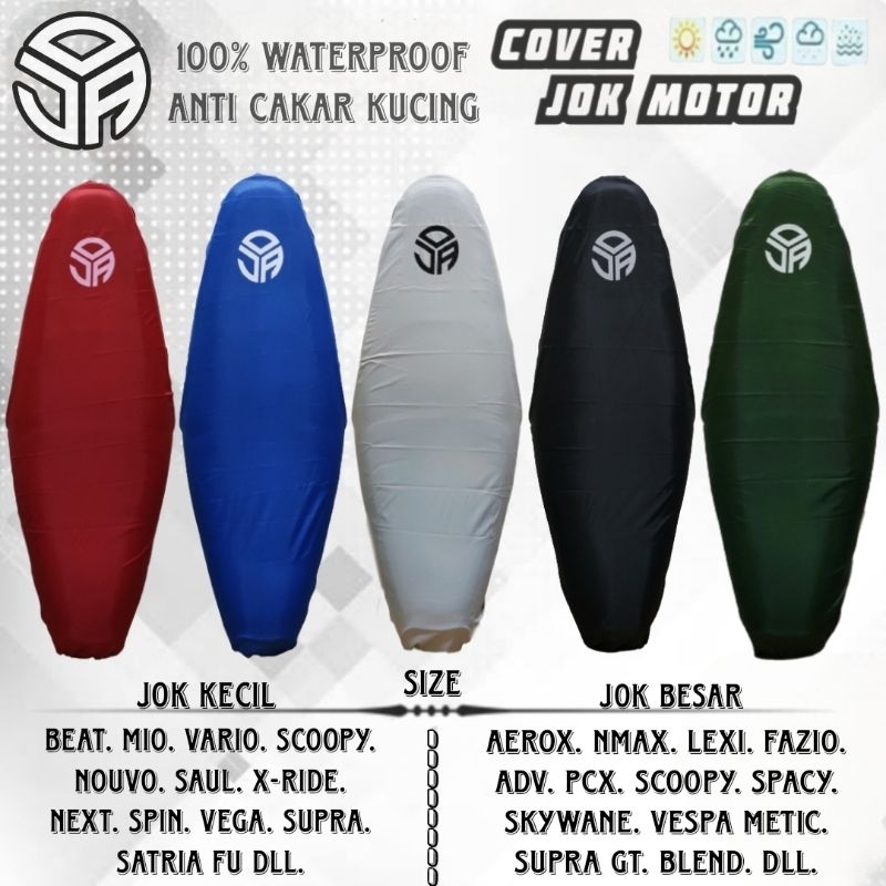 Jual SARUNG JOK MOTOR / COVER JOK MOTOR WATERPROOF / ANTI CAKAR KUCING ...