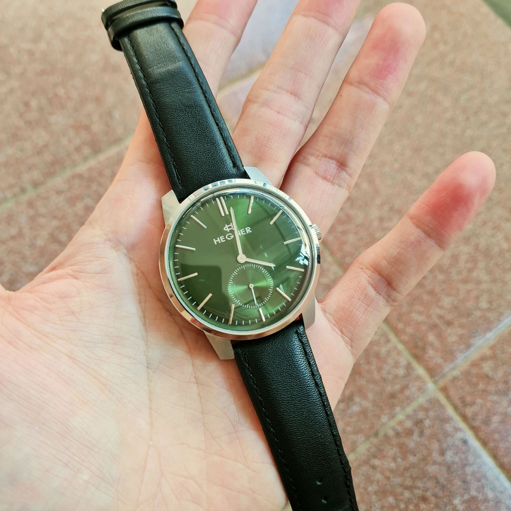 Jual Jam Tangan Pria Hegner HW 1637G-3 Dark Green DIal Sub Second Rare ...