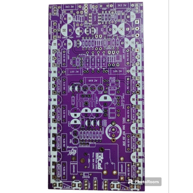 Jual PCB SOCL 506 TEF AMP 2U 5 TR FINAL 15CM DOUBLE LAYER | Shopee ...