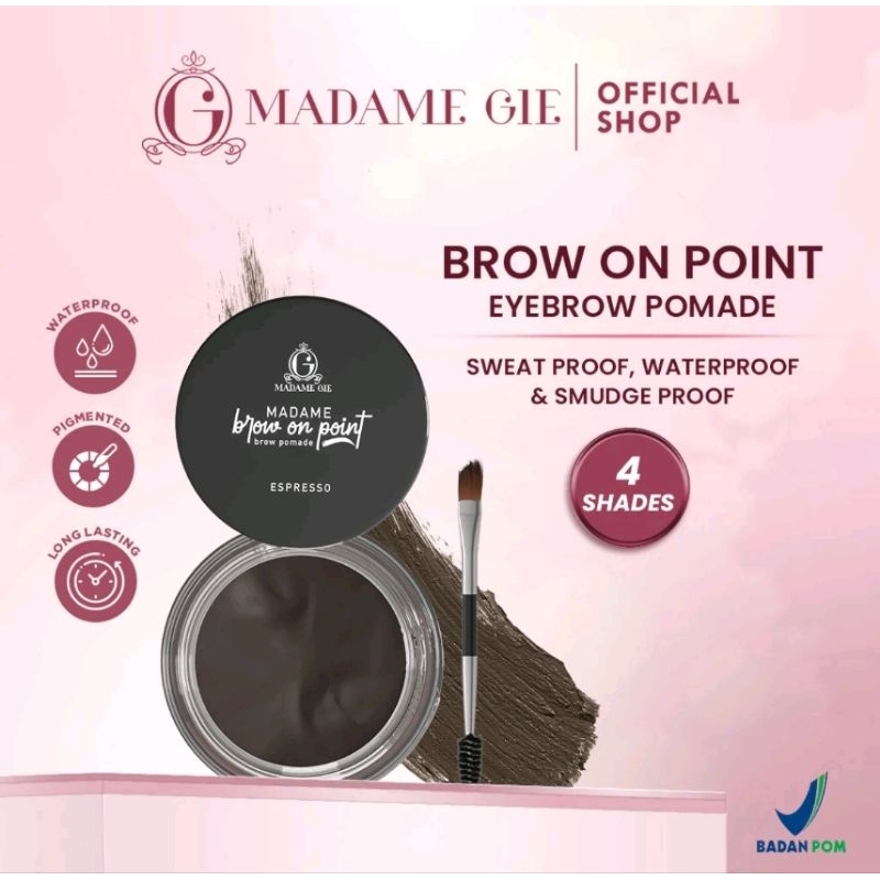 Jual Madame Gie Madame Brow On Point – Make Up Eyebrow Pomade Cream ...