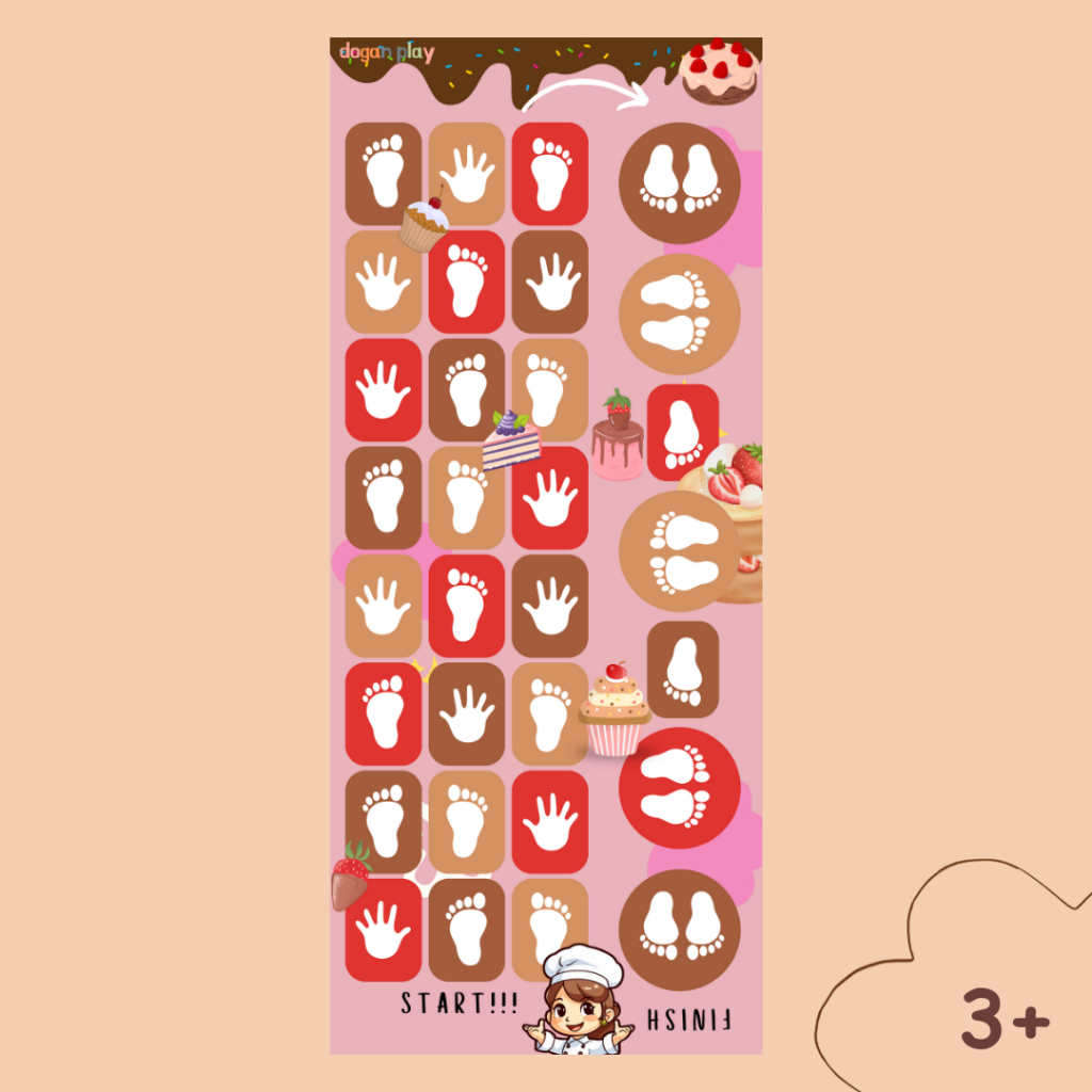 Jual Hopscotch Karpet Mainan Edukasi Jejak Kaki Tangan | Sensory Path ...