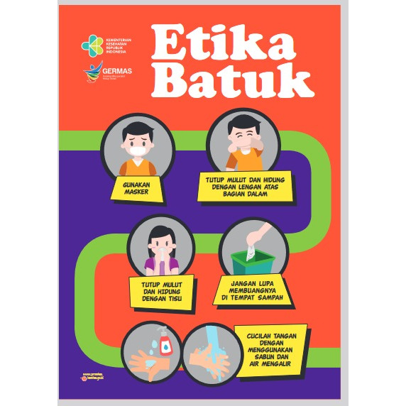 Jual Poster Etika Batuk Promosi Kesehatan | Shopee Indonesia