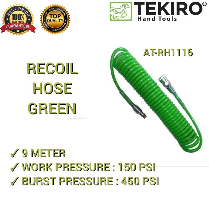 Jual SELANG RECOIL ANGIN KOMPRESOR SPIRAL HOSE 9 Meter TEKIRO TEKIRO ...