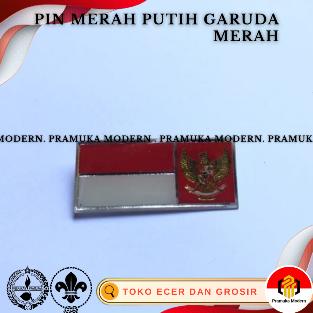 Jual Pin merah putih garuda Background Merah pin MPG Merah lapis resin ...