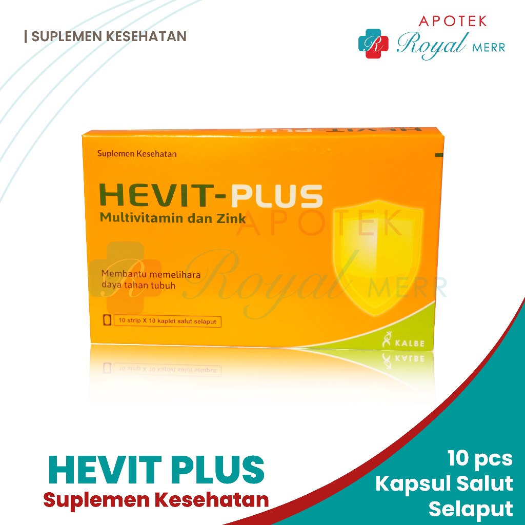 Jual HEVIT PLUS STRIP ISI 10 KAPLET Multivitamin dan Mineral Untuk Daya ...
