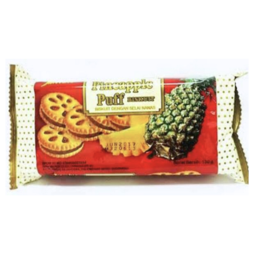 Jual BISKUIT INTERBIS PINEAPPLE PUFF 130 G BISKUIT NENAS INTERBIS ...