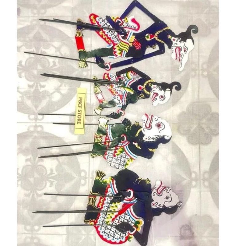 Jual WAYANG PUNAKAWAN 5 TOKOH WAYANG PUNOKAWAN HITAM WAYANG PUNOKAWAN ...