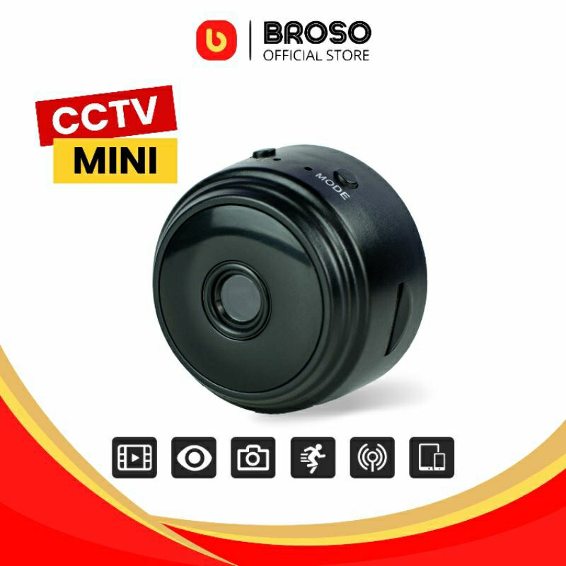 Jual Mini Kamera Cctv Kecil Wifi Tanpa Kabel Nyambung Ke Hp Tempel ...