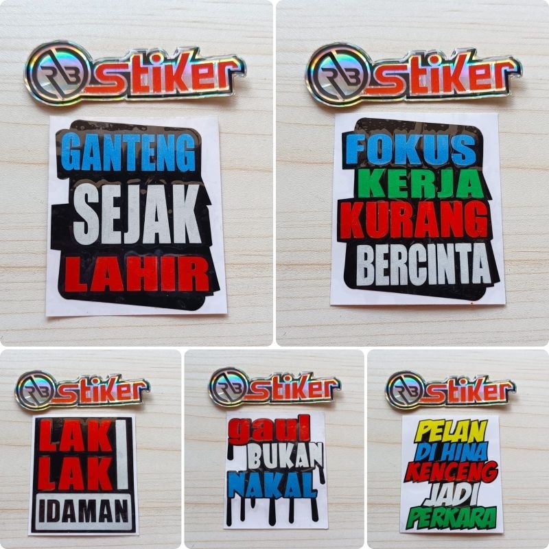 Jual Stiker motor kata kata lucu unik viral | Shopee Indonesia
