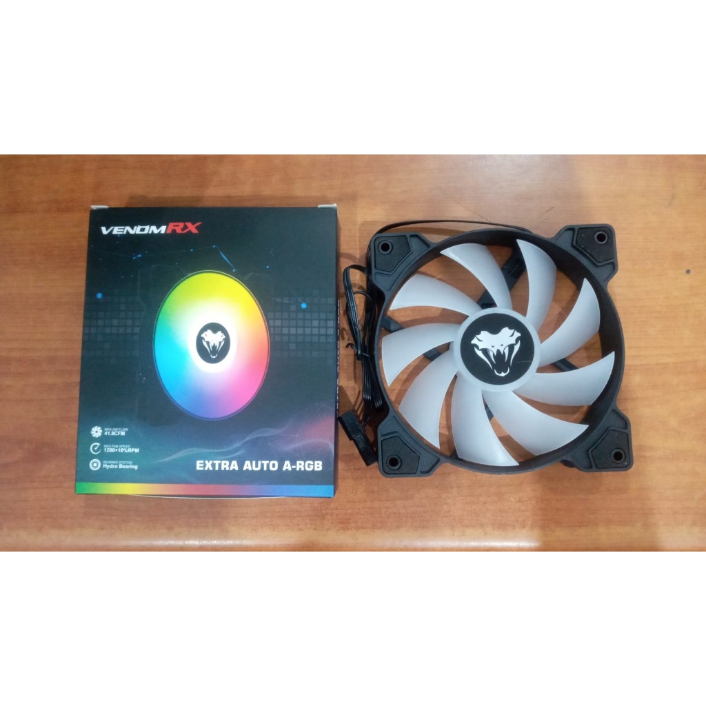 Jual Fan Casing VenomRX Extra Auto A-RGB hitam / putih - single fan ...