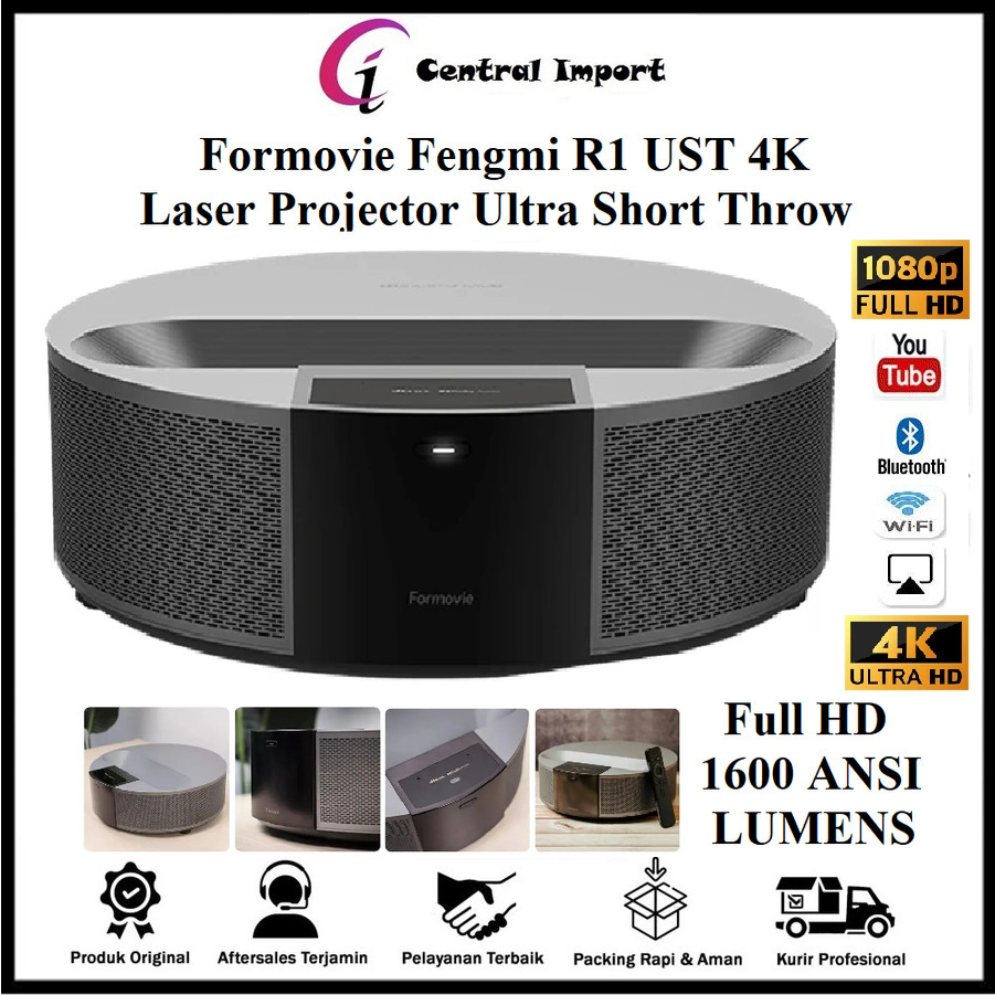 Jual Formovie Fengmi R1 UST Laser Projector Ultra Short Throw 1600 Ansi ...