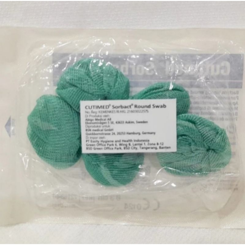 Jual cutimed sorbact tupfer round swab modern dressing perawatan luka ...