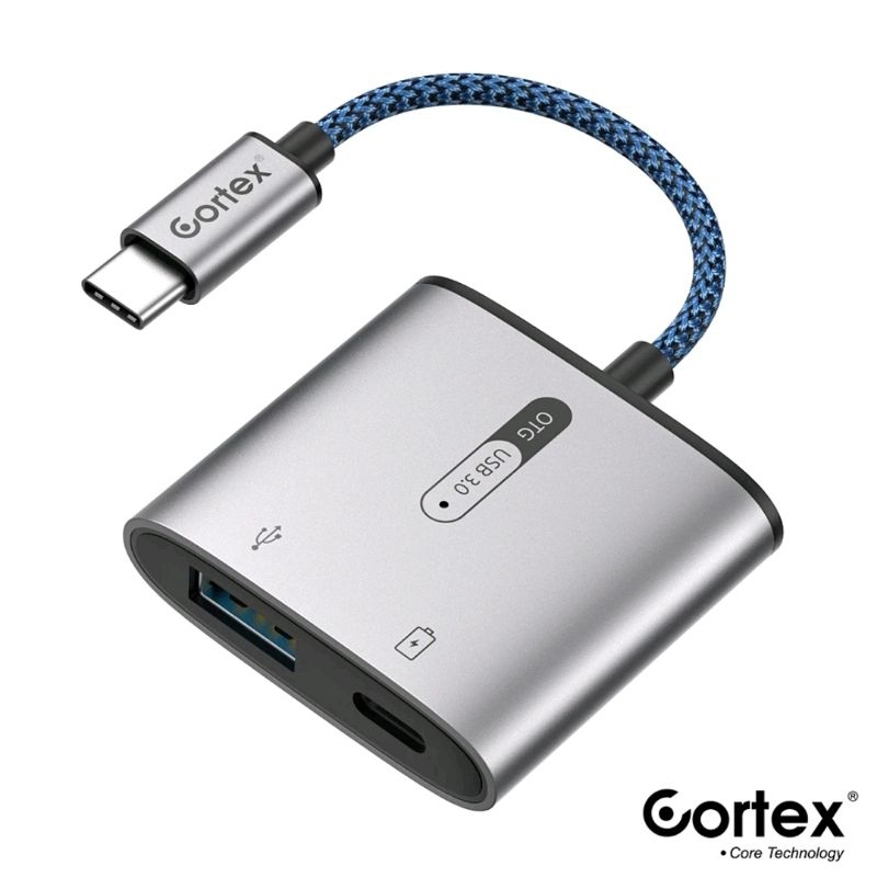 Jual Cortex MH366 OTG USB C/Type-C To USB 3.0 + 60W Charging 2in1 ...