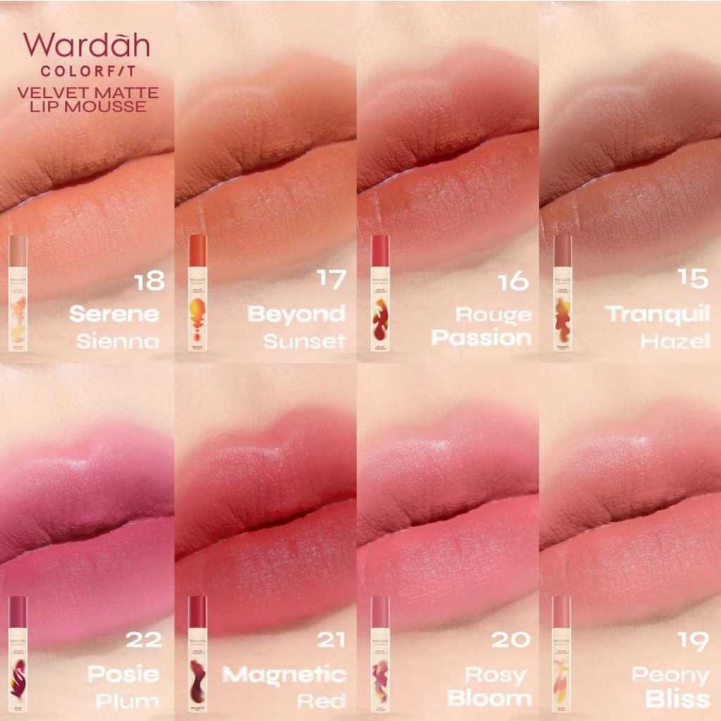 Jual Wardah Colorfit Velvet Matte Lip Mousse Color Therapy | Shopee ...