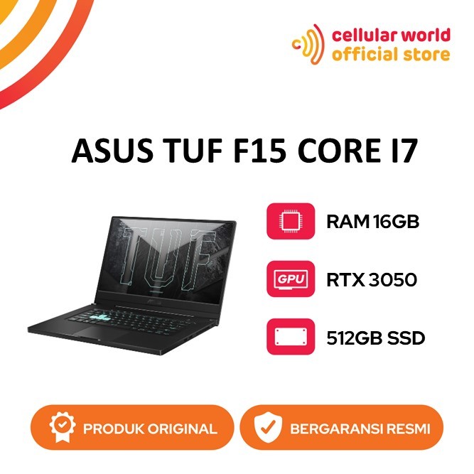 Jual Asus TUF F15 FX507ZE 16GB/512GB SSD 15.6" - Jaeger Gray | Shopee ...