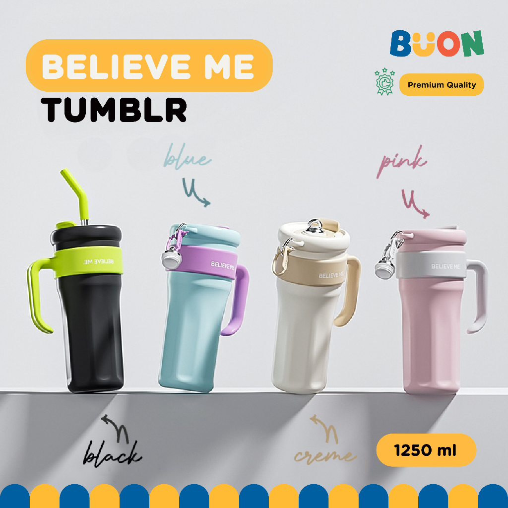 Jual Tumbler Stainless Steel 1250ml Botol Minum Water Bottle Tempat Thermos Termos Travel Cup ...