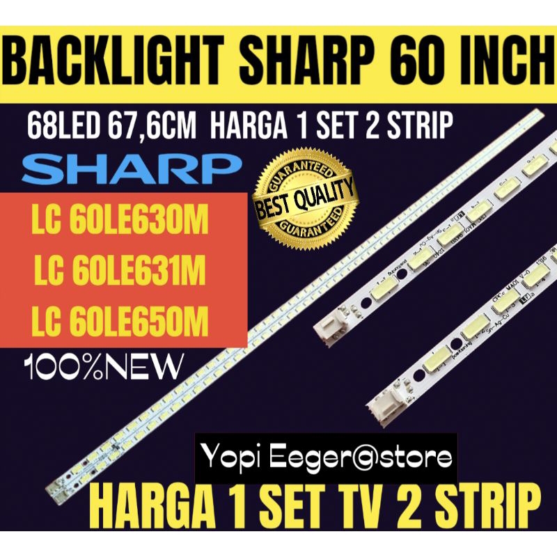 Jual BACKLIGHT TV LCD LED SHARP 60 INCH LC-60LE630M-LC-LE631M- LC ...