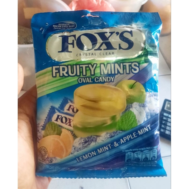 Jual FOX'S Fruity Mints oval candy 125 g isi 50 Pcs | Shopee Indonesia