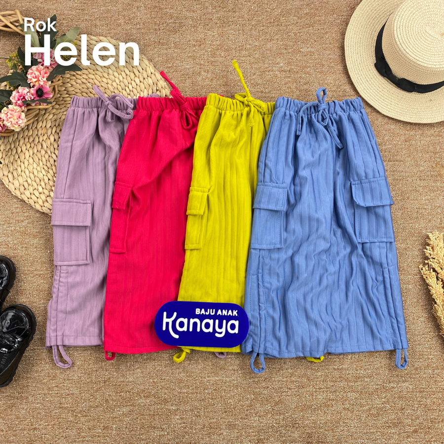 Jual 2-5TH ROK ANAK HELEN ROK ANAK PEREMPUAN ROK CARGO ANAK | Shopee ...