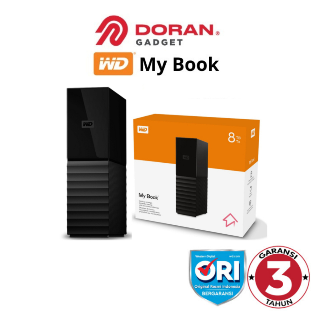 Jual WD My Book 8TB HDD Hardisk External 8 TB Hard Disk Eksternal ...