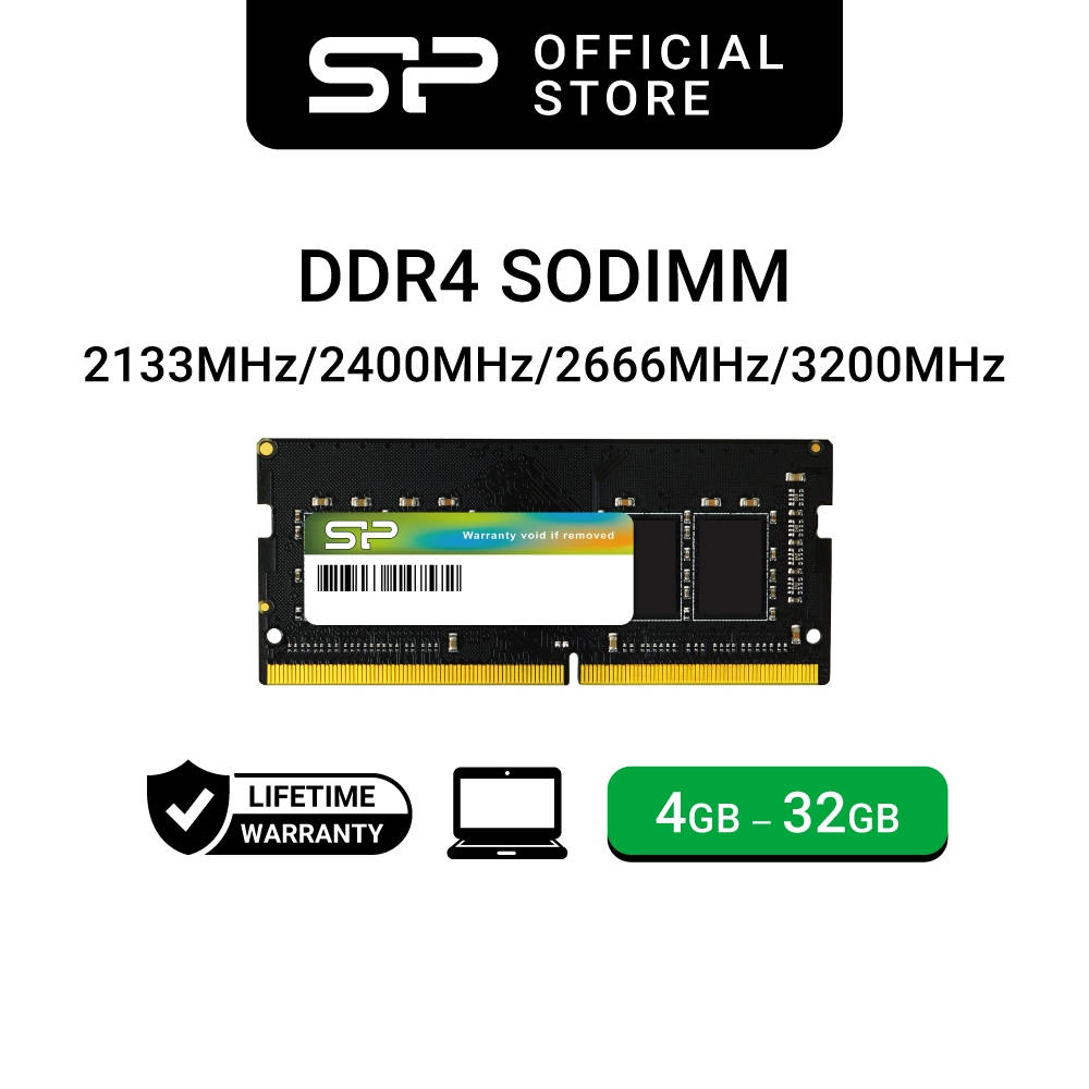 Jual Silicon Power DDR4 3200MHz CL22 SODIMM RAM Laptop 8GB 16GB 32GB | Shopee Indonesia