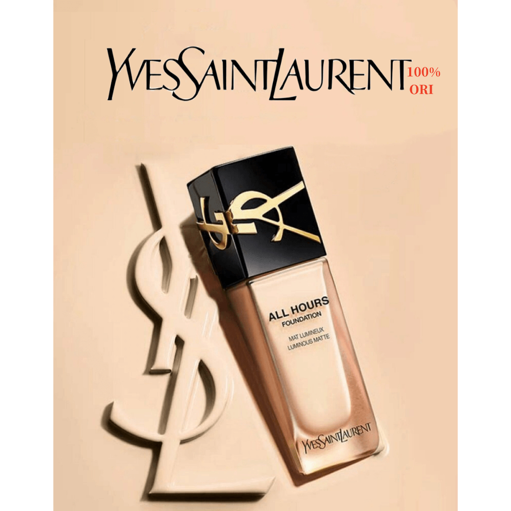 Jual YSL All Hours Foundation Natural Luminous Matte Finish Foundation Yves Saint Laurent 25ml ...