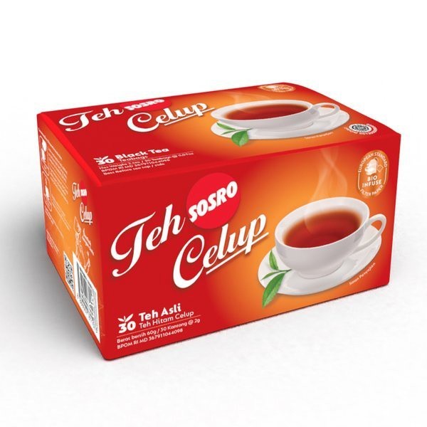 Jual Teh Celup Sosro Celup Asli Teh Hitam 15s 30s | Shopee Indonesia