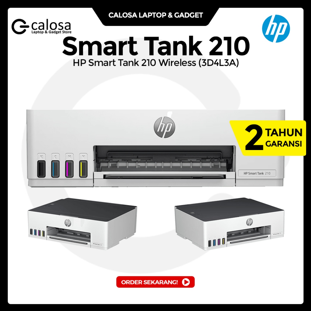 Jual Printer Wireless HP Smart Tank 210 With Compatible Ink - Original ...