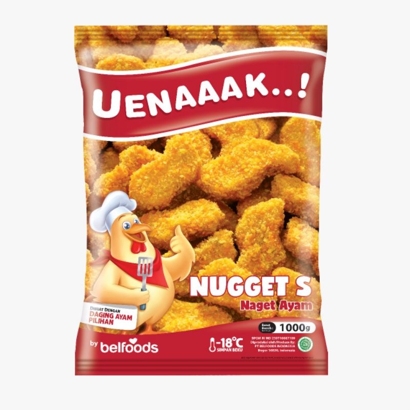 Jual BELFOODS Uenaaak Nugget Ayam 1kg - Makanan Beku Olahan | Shopee ...