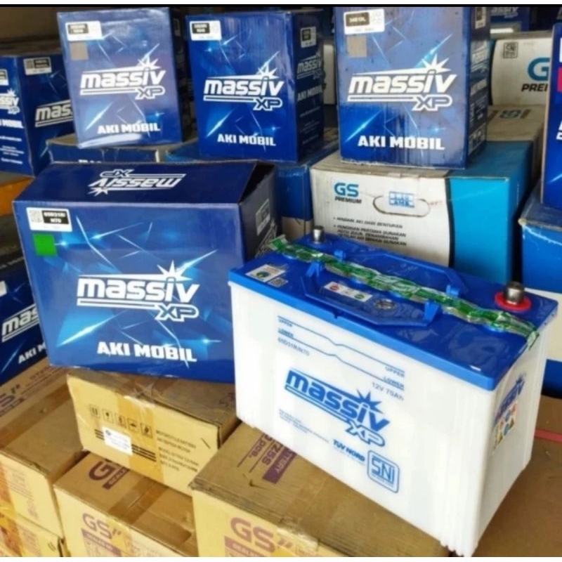 Jual AKI BATERAI BASAH MASSIV XP N70/65D31R KIJANG LGX PANTHER 12V 70AH | Shopee Indonesia