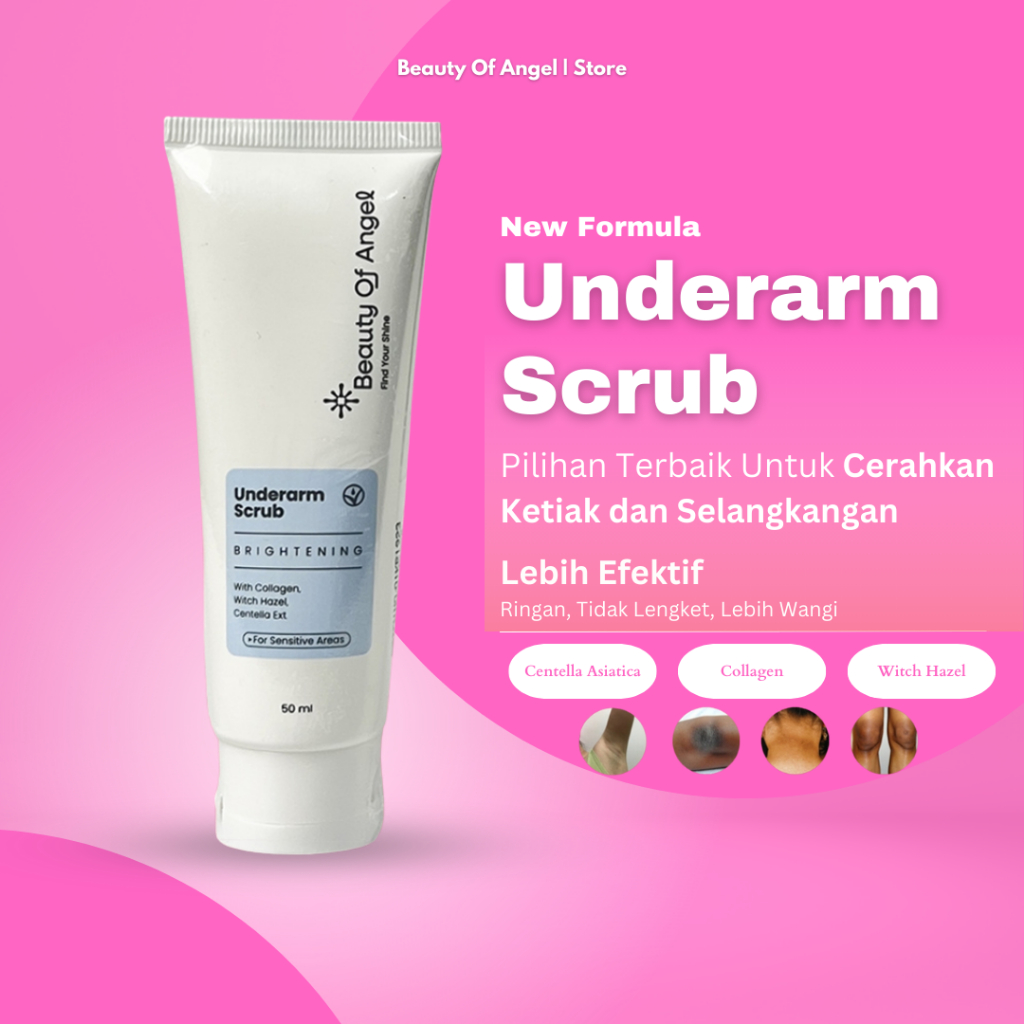Jual (NEW FORMULA) Underarm Scrub Brighty Glowing Pemutih Ketiak ...