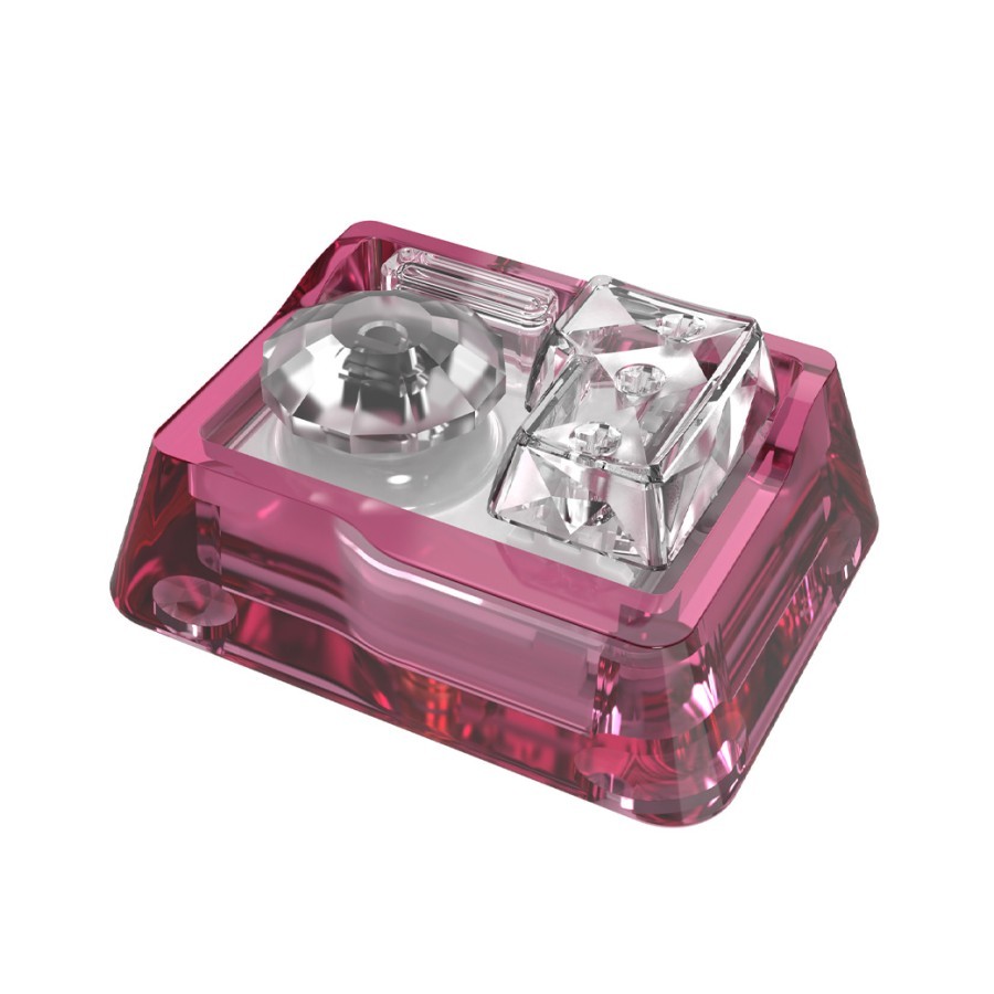 Jual Ajazz Firstblood B2 Acrylic Transparent Ice Mini Hotswap Keyboard | Shopee Indonesia