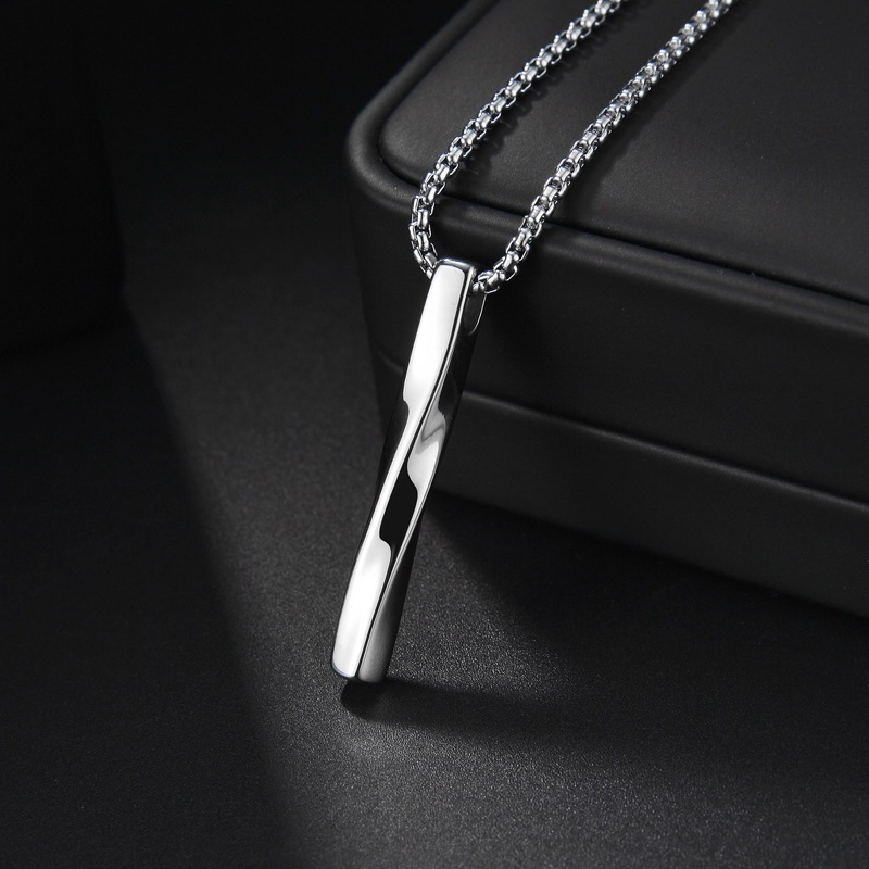 Jual KALUNG TITANIUM PRIA MODEL ROLO LIONTIN BALOK ANTI KARAT / KALUNG ...