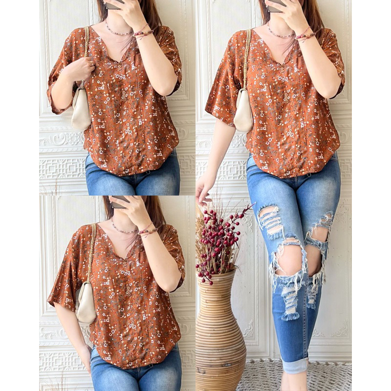 Jual ATASAN WANITA/ ATASAN RAYON/ ATASAN LEHER V/ BLOUSE WANITA/ BLOUSE ...