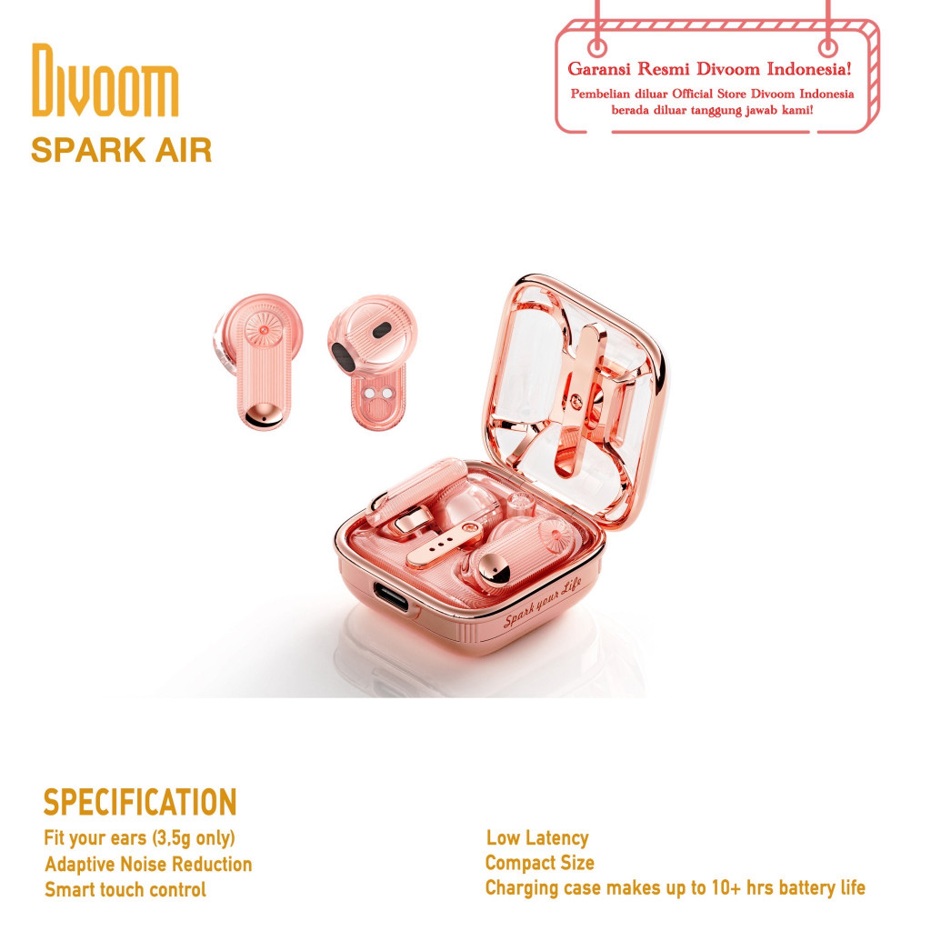 Jual DIVOOM SPARK AIR BLUETOOTH EARPHONE | Shopee Indonesia
