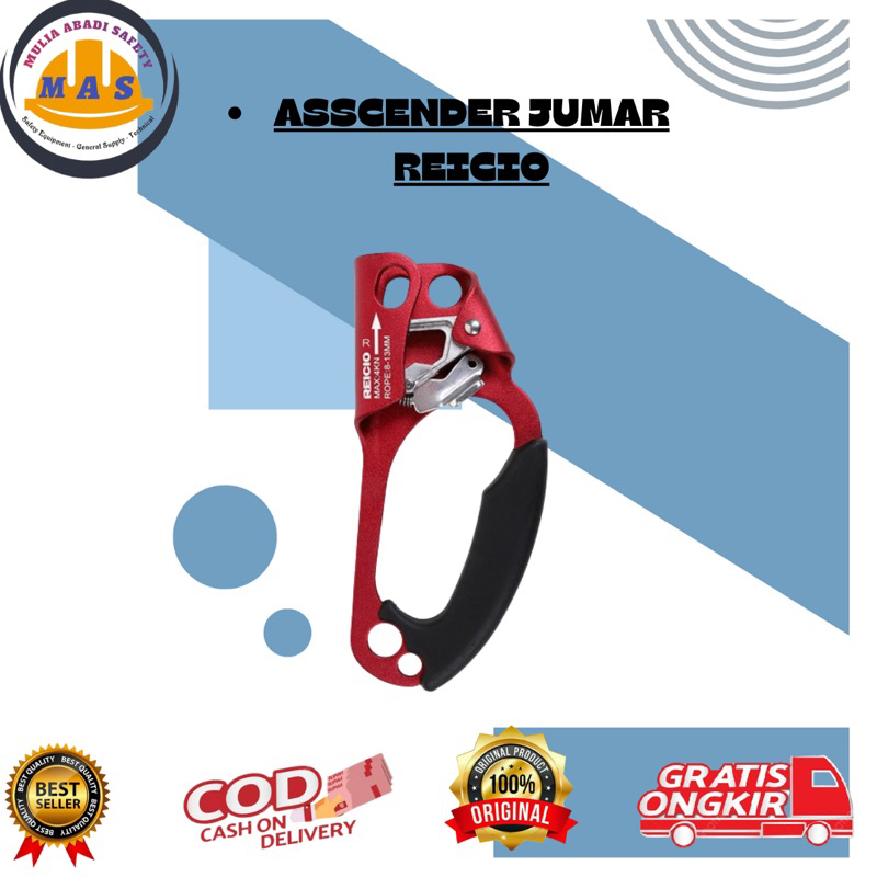 Jual ASCENDER JUMAR CLIMBING REICIO Kanan Atau Kiri Original / Ascender Reicio Safety / Ascender ...