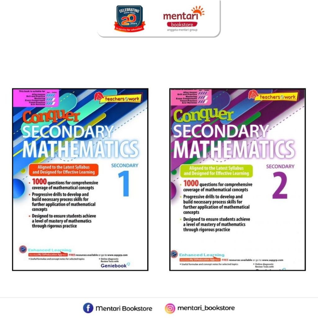 Jual SAP Conquer Secondary Mathematics | Buku Latihan Matematika SMP ...