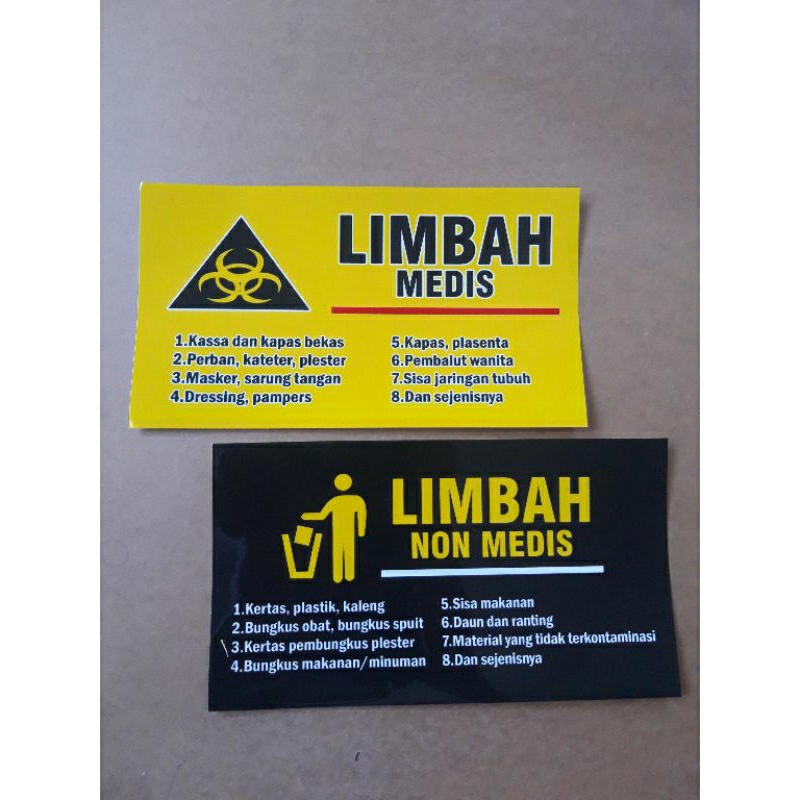 Jual Stiker Limbah Medis / Non medis | Shopee Indonesia